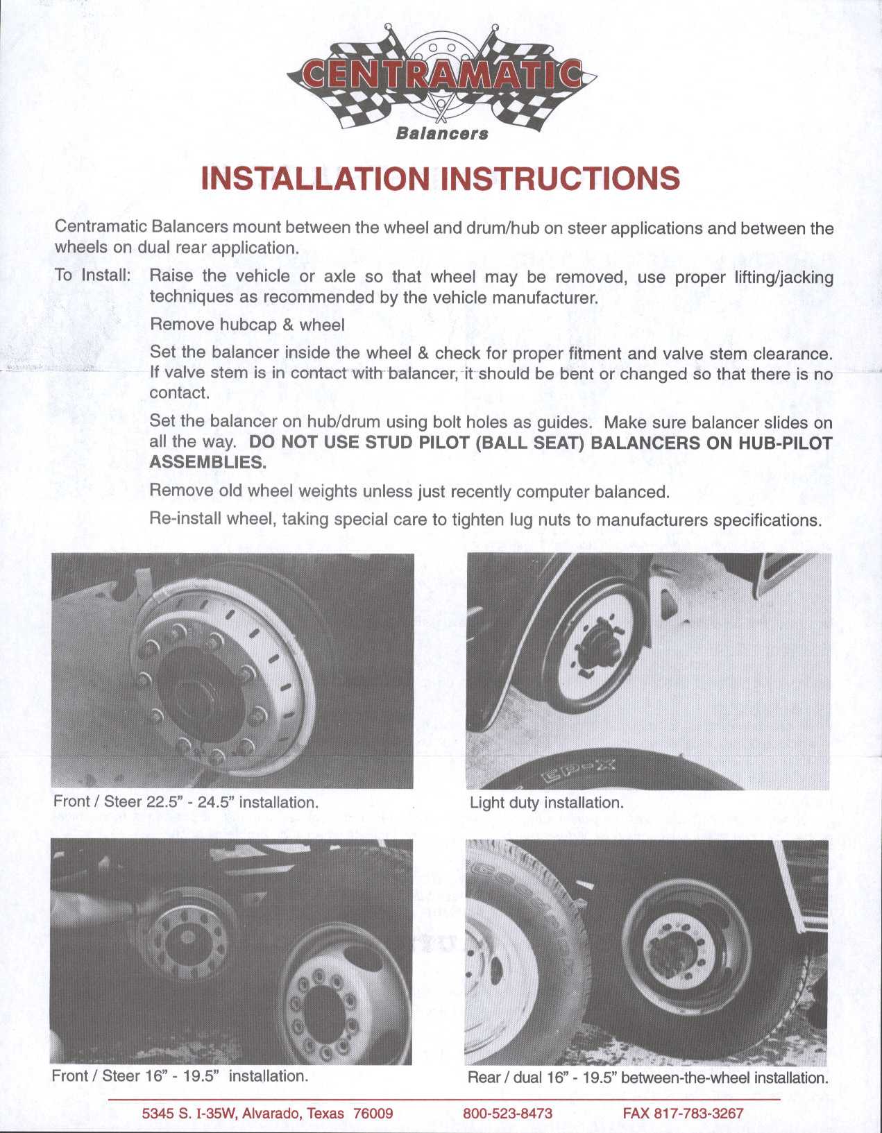 Centramatic Wheel Balancers - Land Cruiser Tech from IH8MUD.com